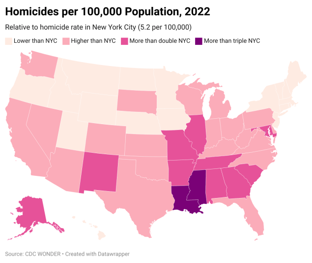 Alabama’s Homicide Rate is More than Double New York City – Economist ...